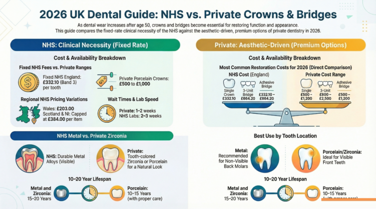 Dental Crowns and Bridges Cost UK: NHS vs Private Prices in 2026 - The ...