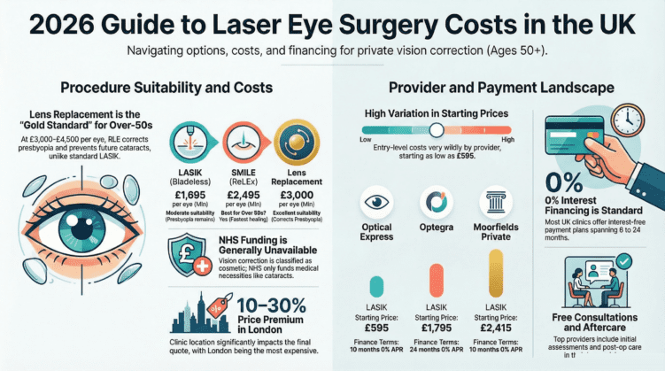 Laser Eye Surgery Cost UK 2026: LASIK, LASEK and Lens Replacement ...